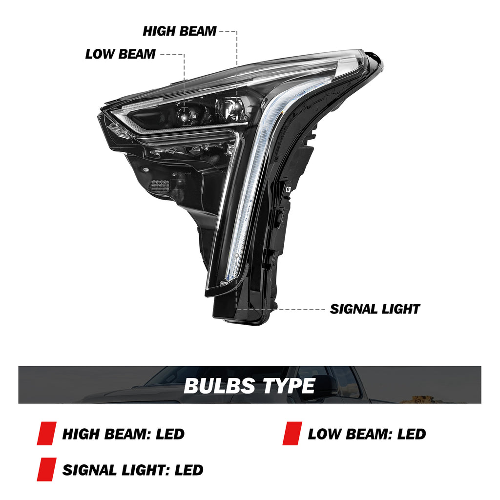 For 2019-2021 Cadillac CT6 Full LED Projector Headlights – LESEM