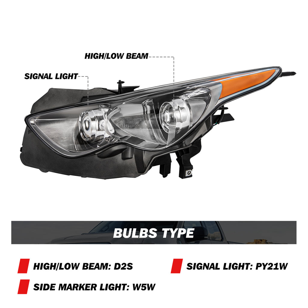 For 2009-2017 Infiniti FX35 FX50 QX70 HID Projector Headlights – LESEM