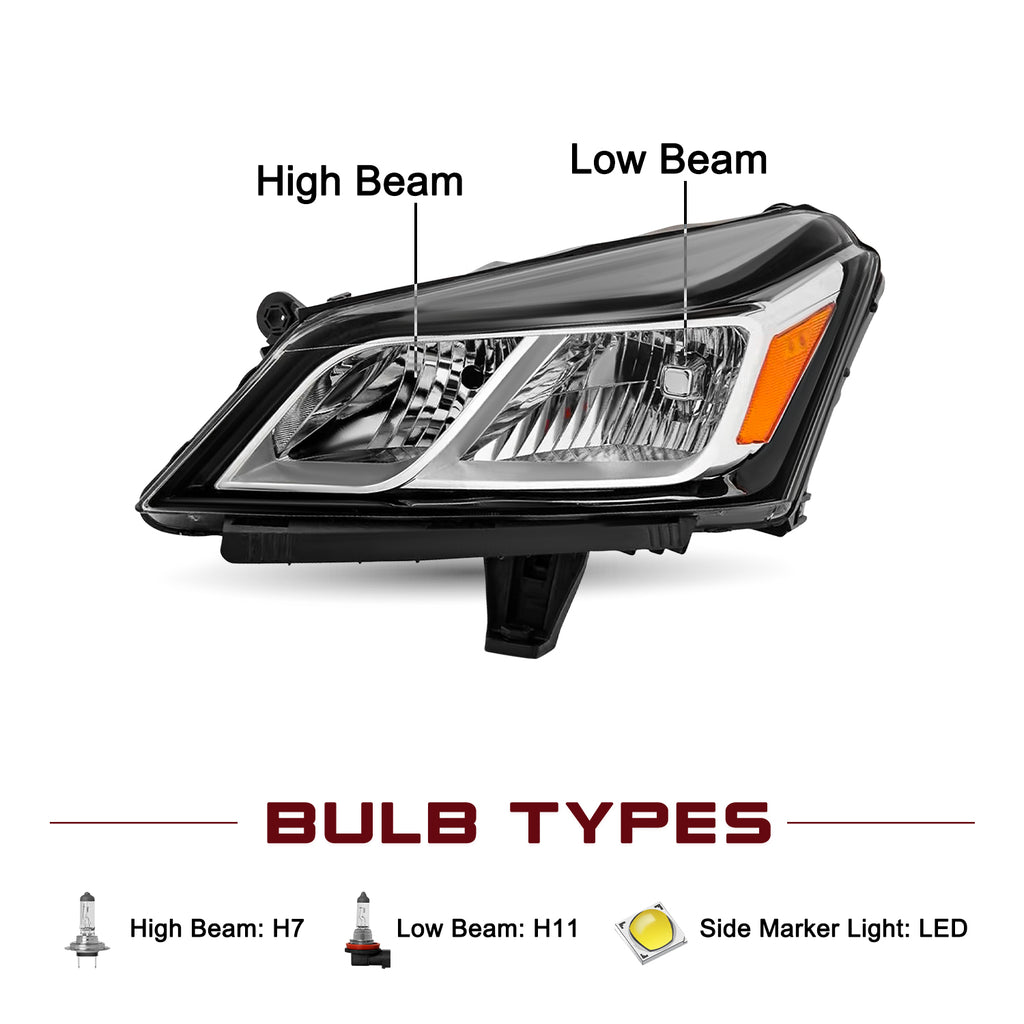 For 2013-2017 Chevy Traverse Halogen Headlights – LESEM
