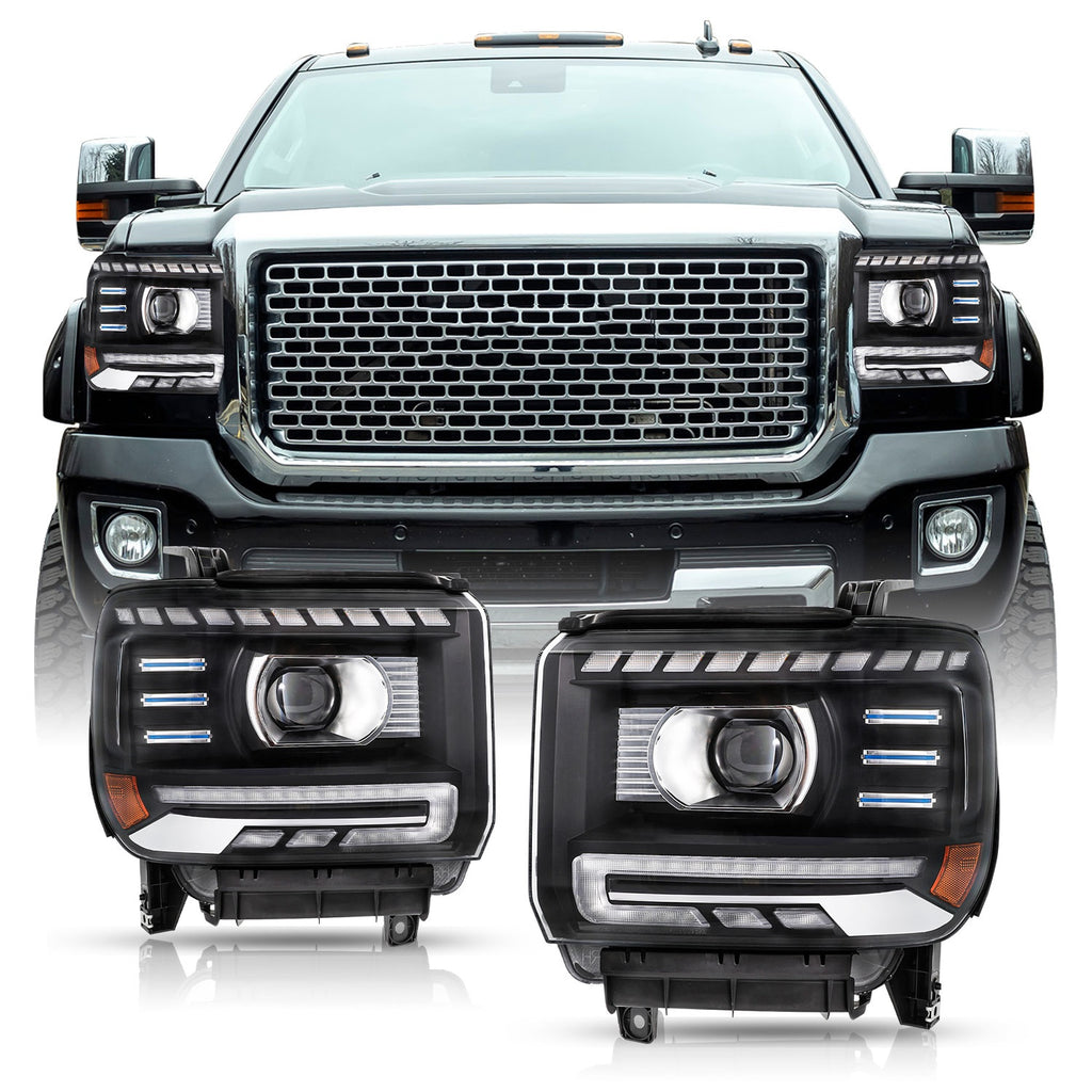 For 2014-2019 GMC Sierra Full LED Performance Headlights – LESEM